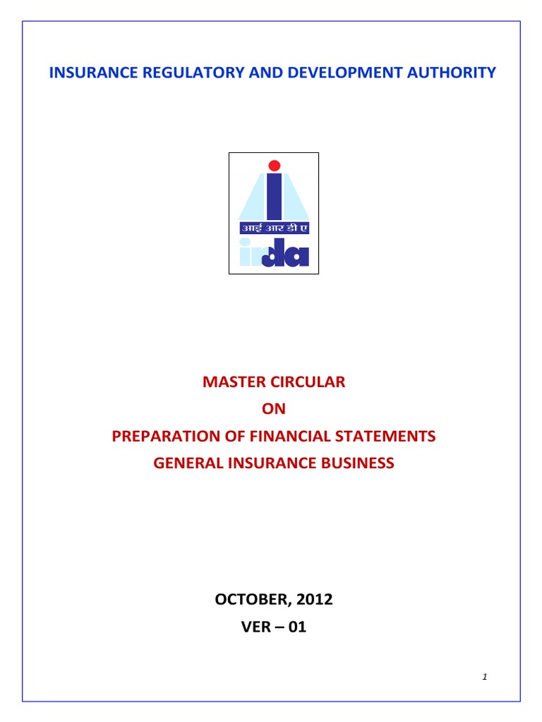 Master Circular On Preparation of Financial Statements General ...