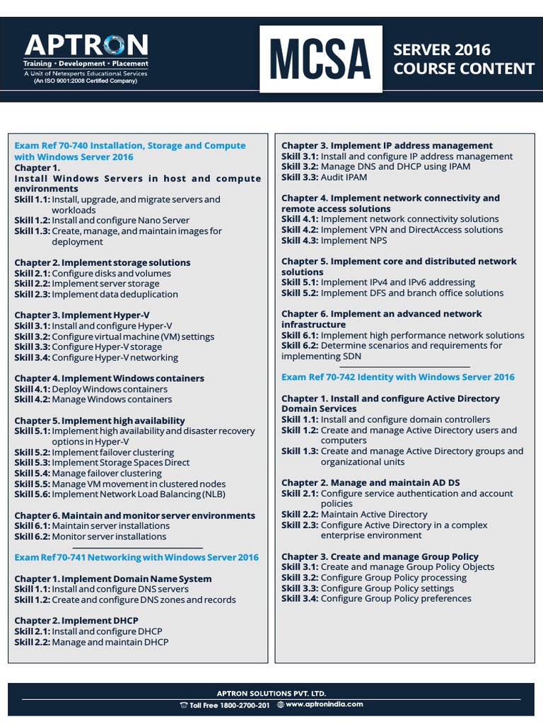 MCSA | PDF | Active Directory | Hyper V