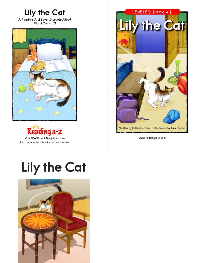 Leveled Book D Lily The Cat | PDF