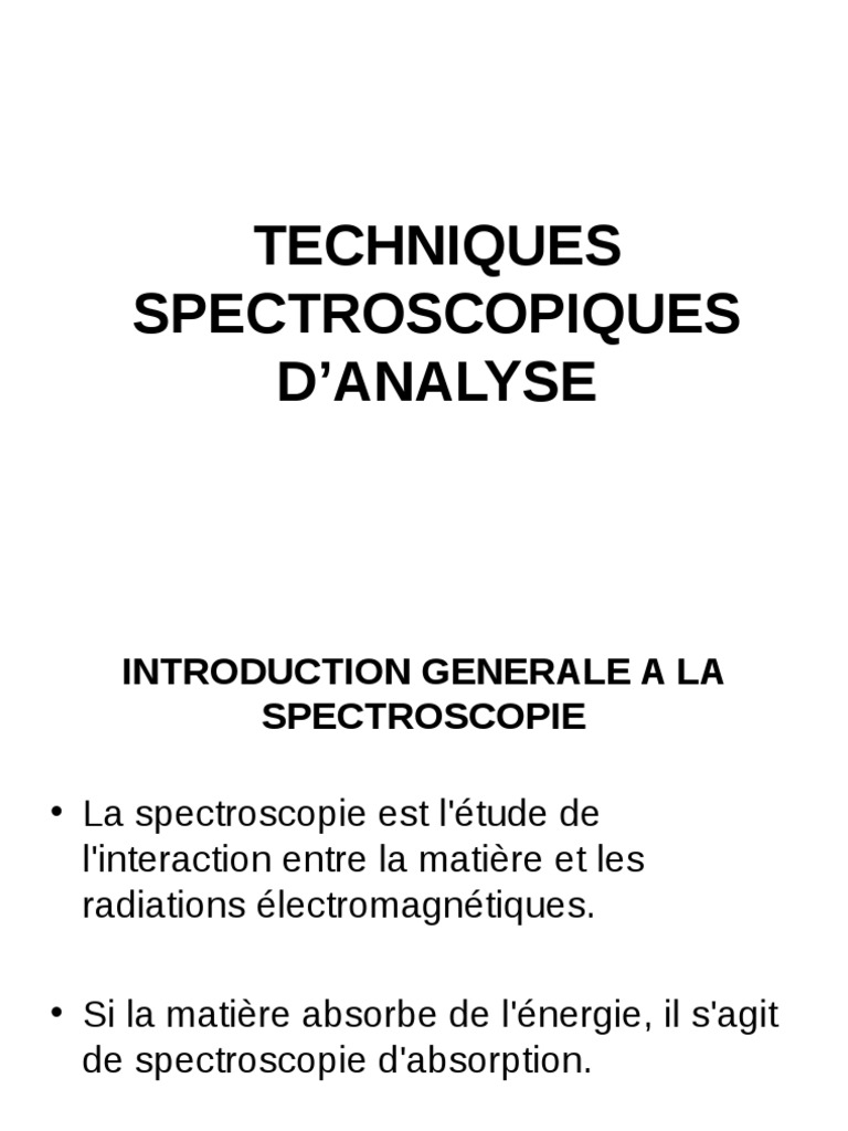 Techniques D'analyses | PDF | Résonance magnétique nucléaire ...