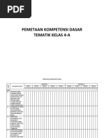Pemetaan KD Matematika Kelas 4 Semester 2 Kurikulum 2013 Revisi | PDF