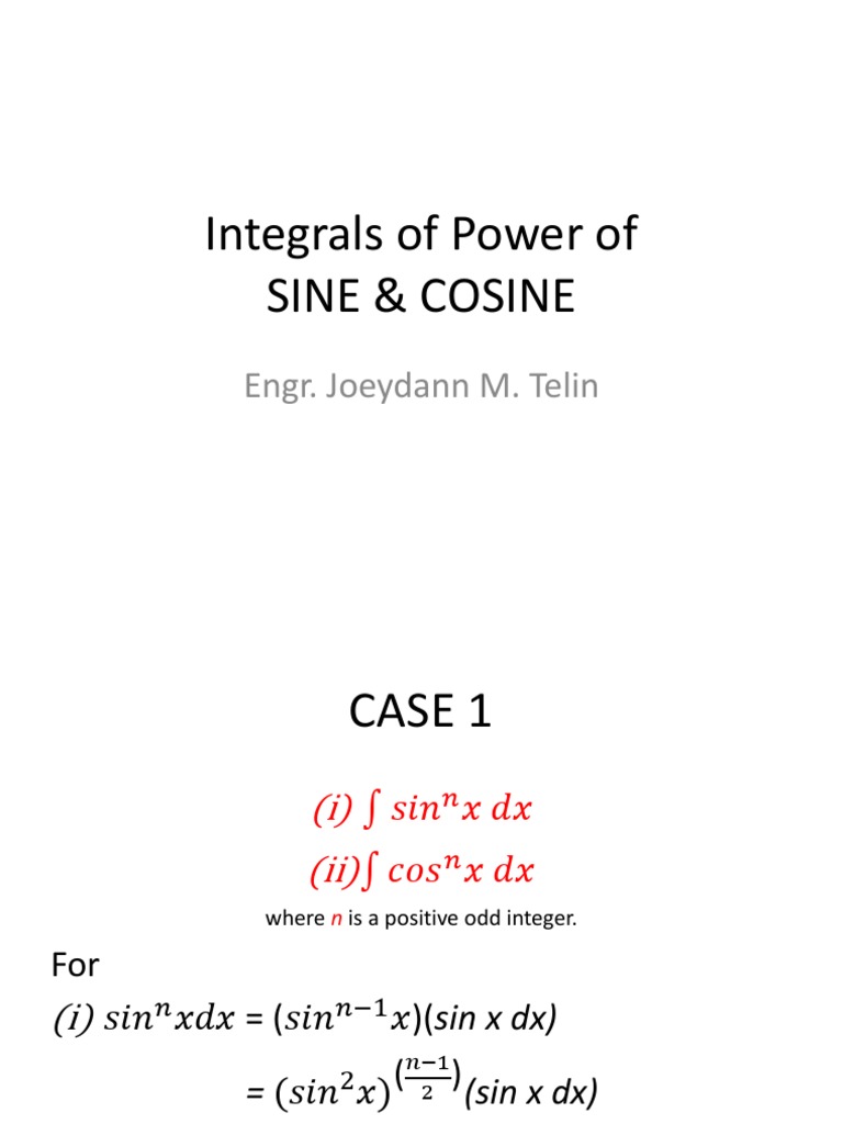 Trigonometric Powers | PDF | Trigonometric Functions | Sine