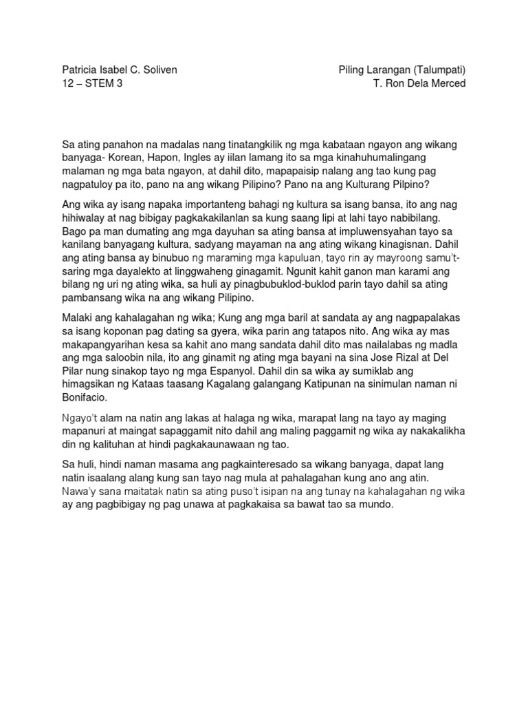 Ptask Talumpati | PDF