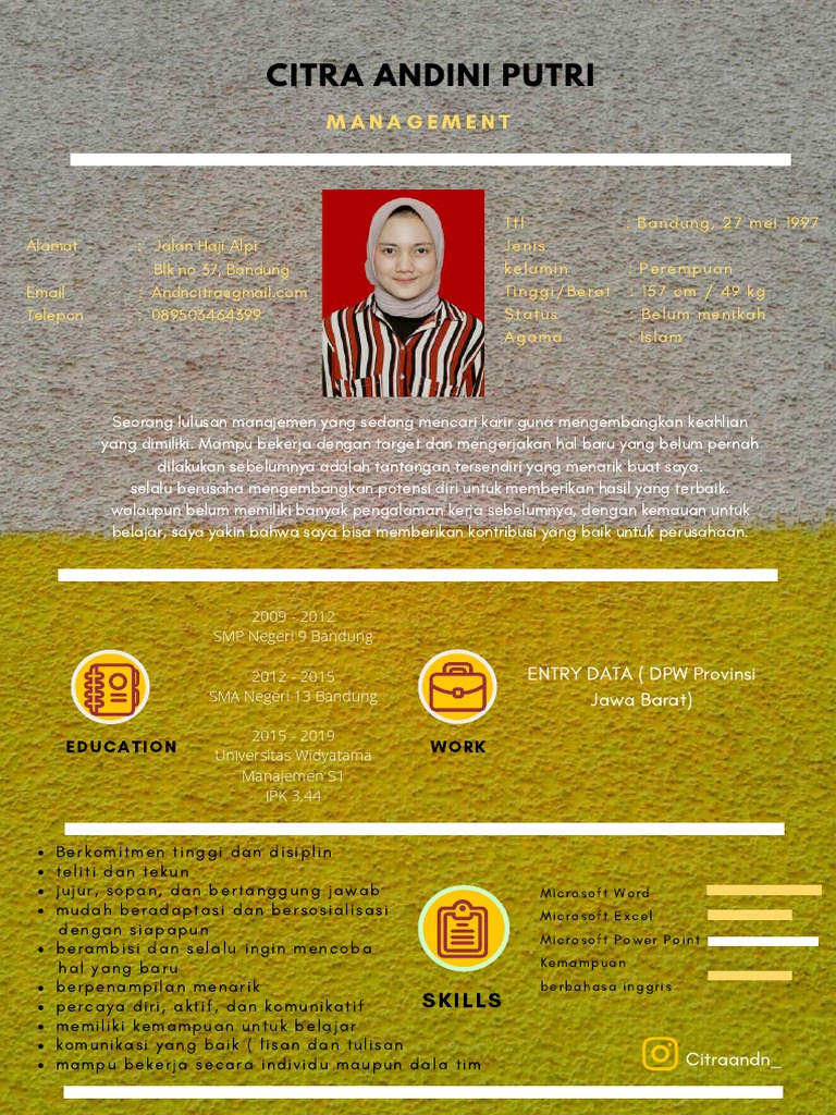 CV Citra Andini 1 | PDF