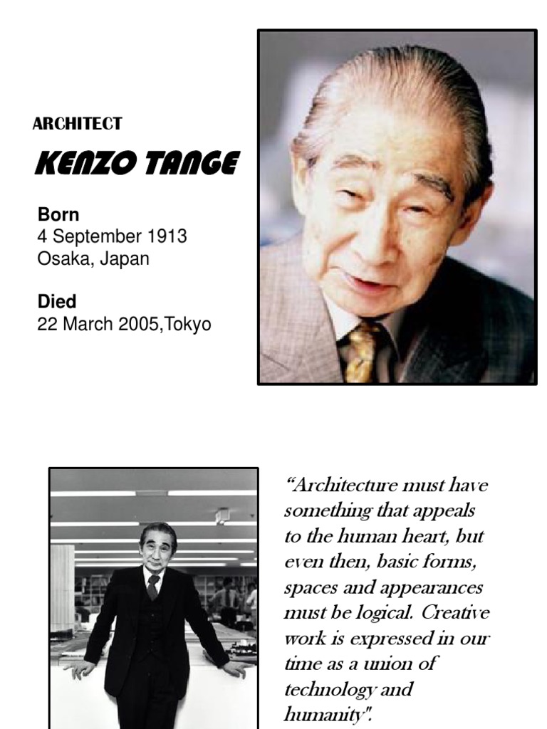 Kenzo Tange | PDF | Economic Sectors | Art Media