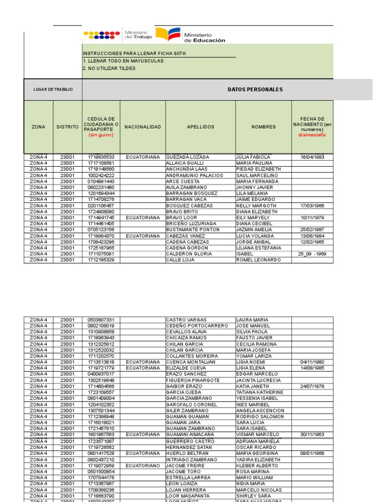 23D01 Matriz de Datos para El Siith | PDF | Universidad | Métis