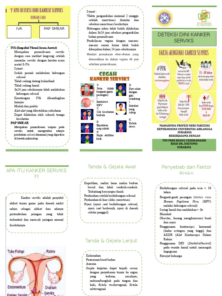 Leaflet Kanker Serviks | PDF