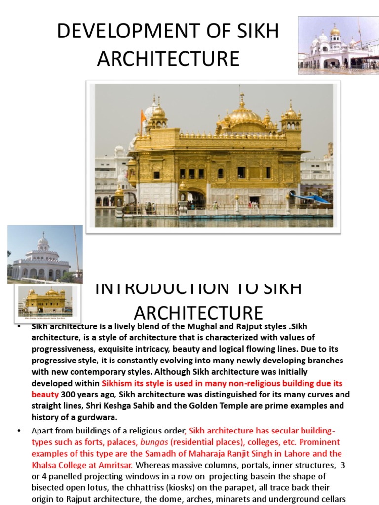 Sikh Architecture - HOA | PDF | Architectural Design | Architecture