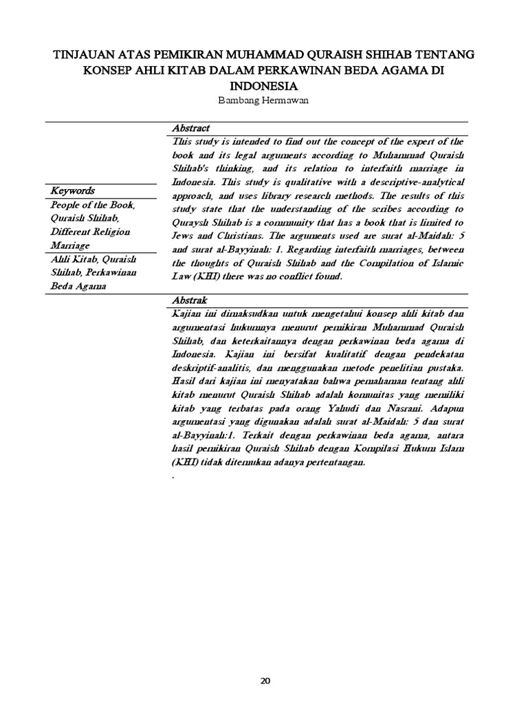 Ahlul Kitab Quraish Shihab | PDF