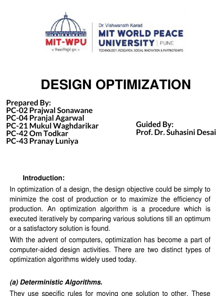 Engineering Design Optimization Methods | PDF | Mathematical ...