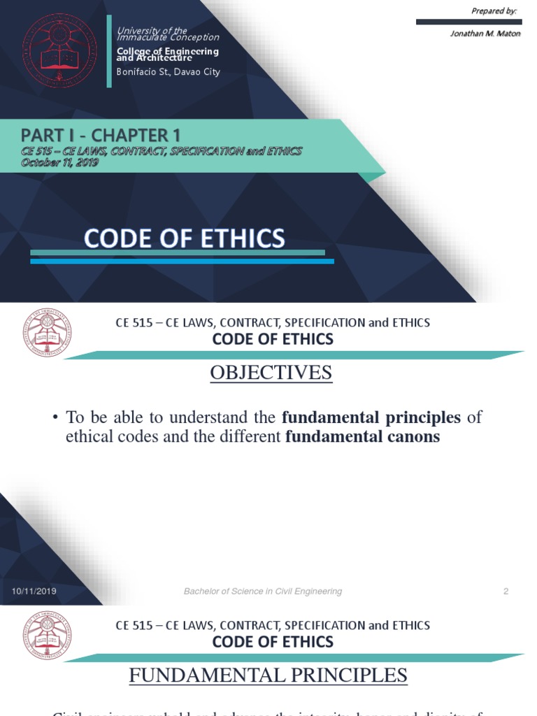Code of Ethics | PDF | Civil Engineering | Engineer