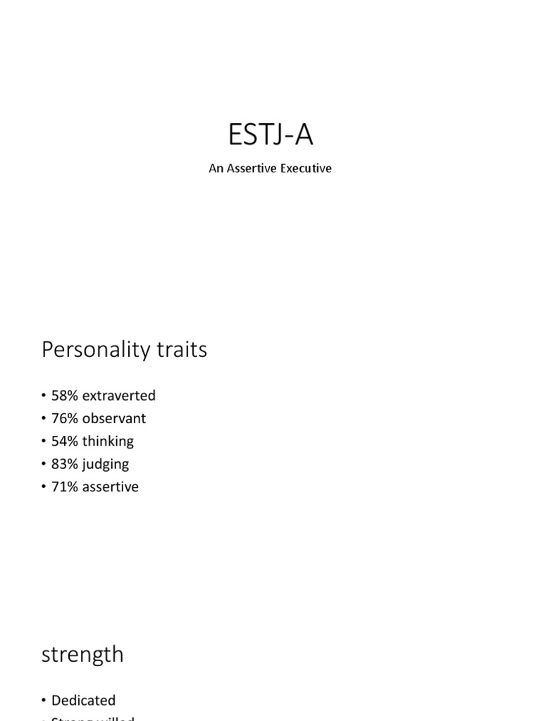 Estj A | PDF | Self-Improvement