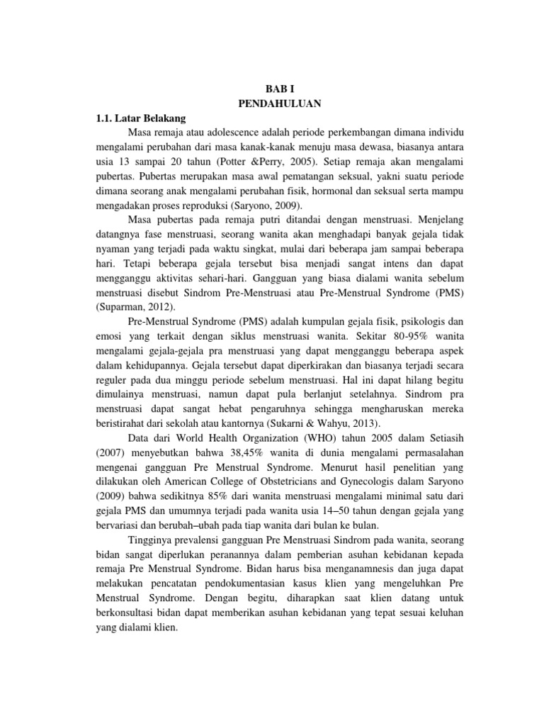 Makalah Dokumentasi Askeb PMS1 PDF | PDF