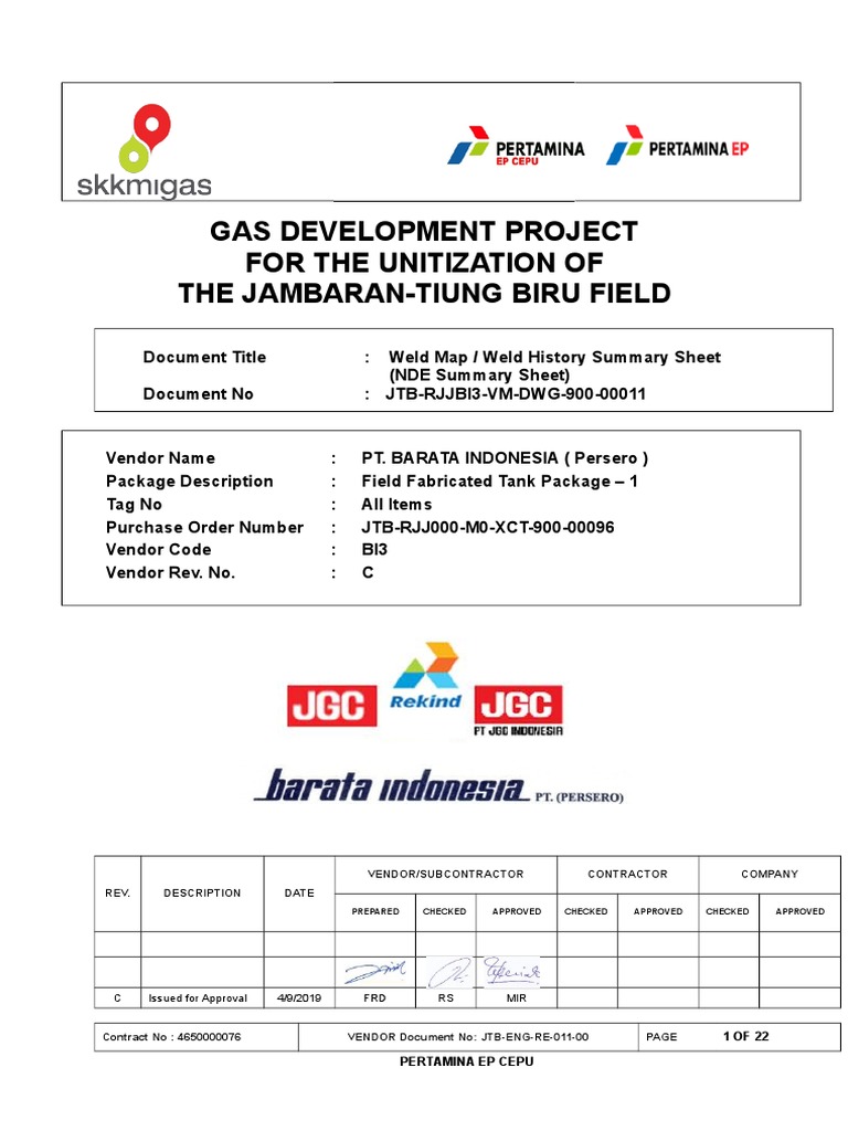 Weld Map for Gas Development Project | PDF | Steel | Metals