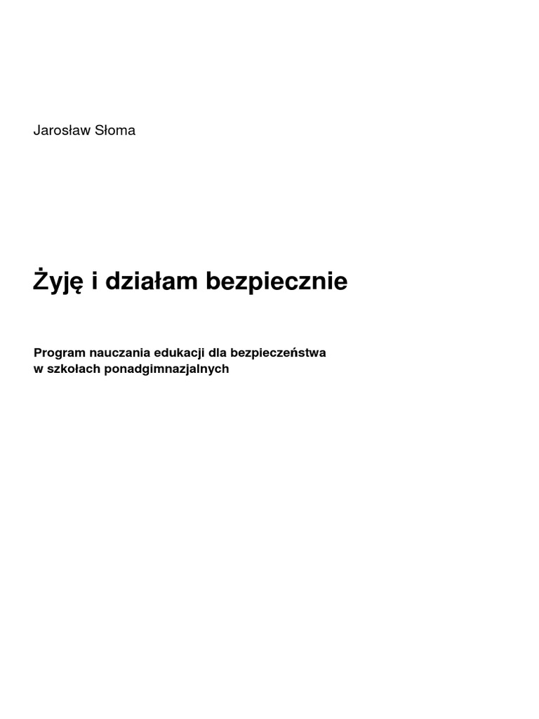 Program Nauczania | PDF