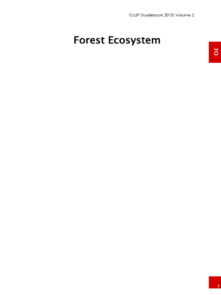 Forest Ecosystem | PDF | Water Resources | Forests