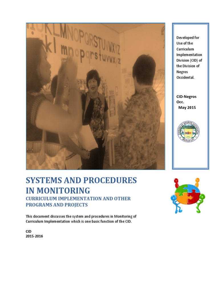 SYSTEMS AND PROCEDURES IN MONITORING Edit PDF | PDF | Curriculum | Teaching