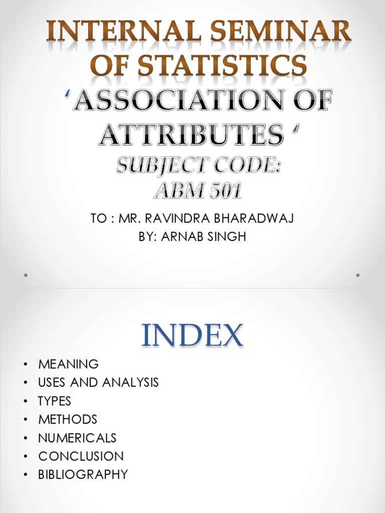 Arnab Singh | PDF | Statistics | Analysis