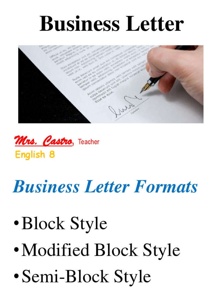 Business Letter | PDF | Paragraph | Writing