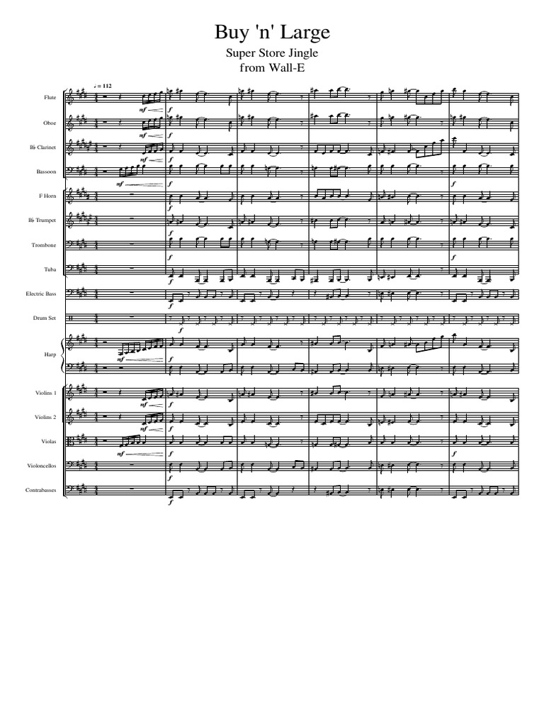 BNL Jingle - Buy 'N' Large Commercial From Pixar's "WALL - E" | PDF ...