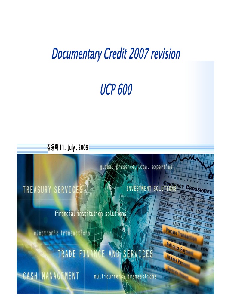 UCP 600 With Explanation | PDF | Bill Of Lading | Cargo