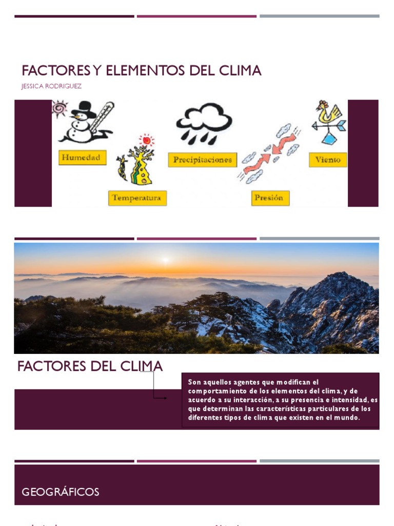 Elementos y Factores Del Clima | PDF | Clima | Herida