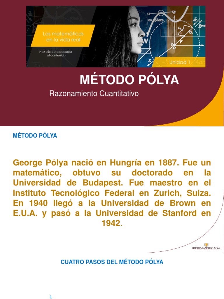 Método Pólya | PDF | Ecuaciones | Enseñanza de matemática