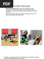 The Dalcroze Method | PDF | Music Education | Learning