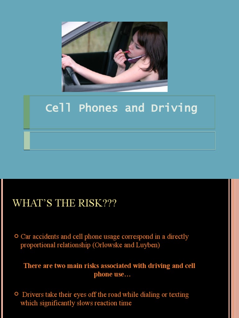 Cellphone While Driving | PDF | Traffic Collision | Mobile Phones