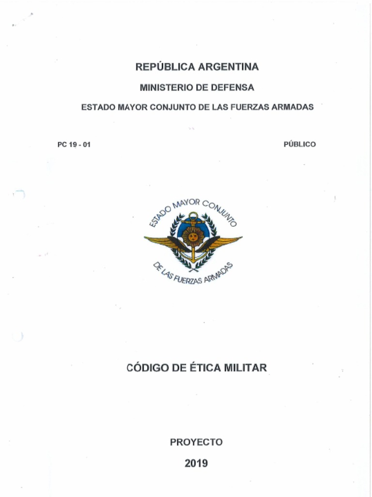 12 PC 19-01 - Código de Ética Militar - ED 2019 | PDF