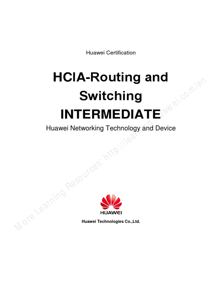 HCIA-Routing and Switching V2.2 Intermediate Training Materials | PDF | I Pv6 | Computer Network