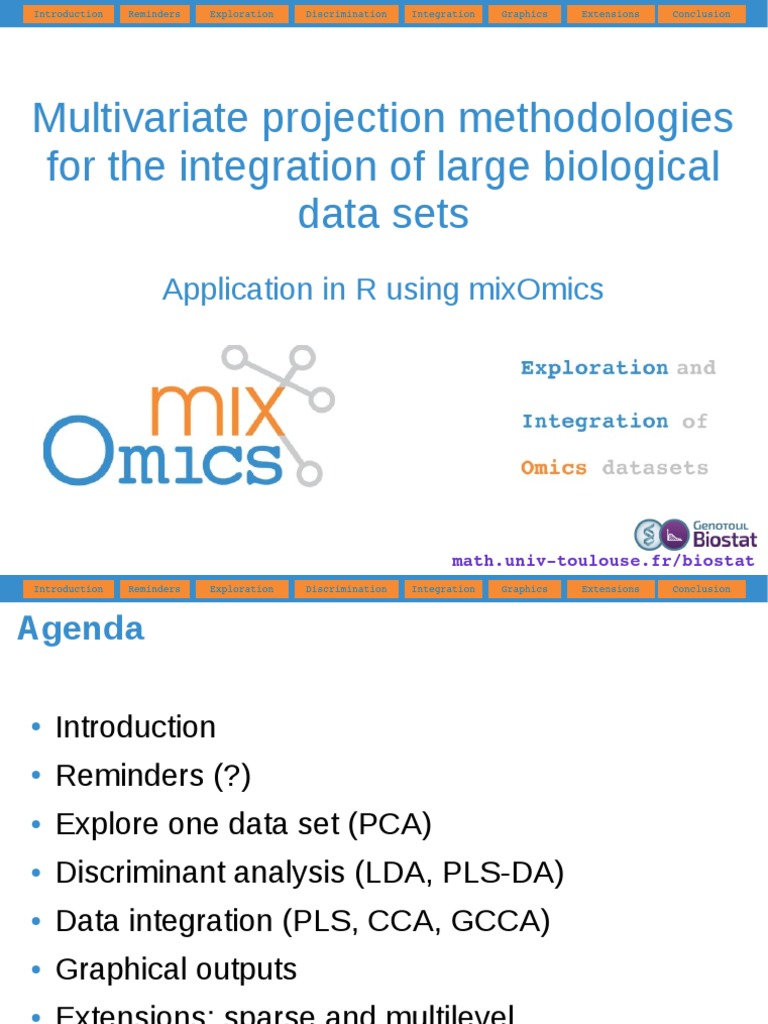Mixomics Pdf Principal Component Analysis Correlation And Dependence
