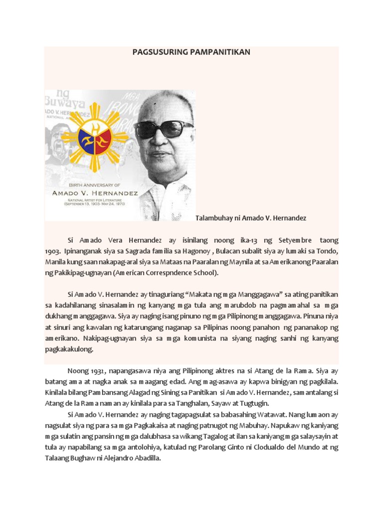 Pagsusuring Pampanitikan | PDF