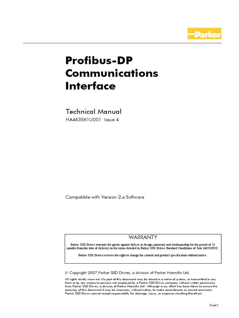 Profibus Card 590P 690P | PDF | Programmable Logic Controller | Input/Output