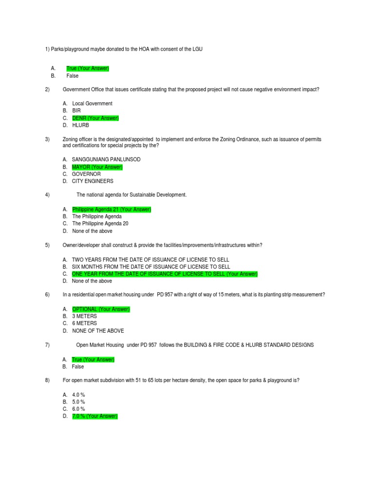 PD 957 and BP 220 Housing Guidelines | PDF | Condominium | Hazards