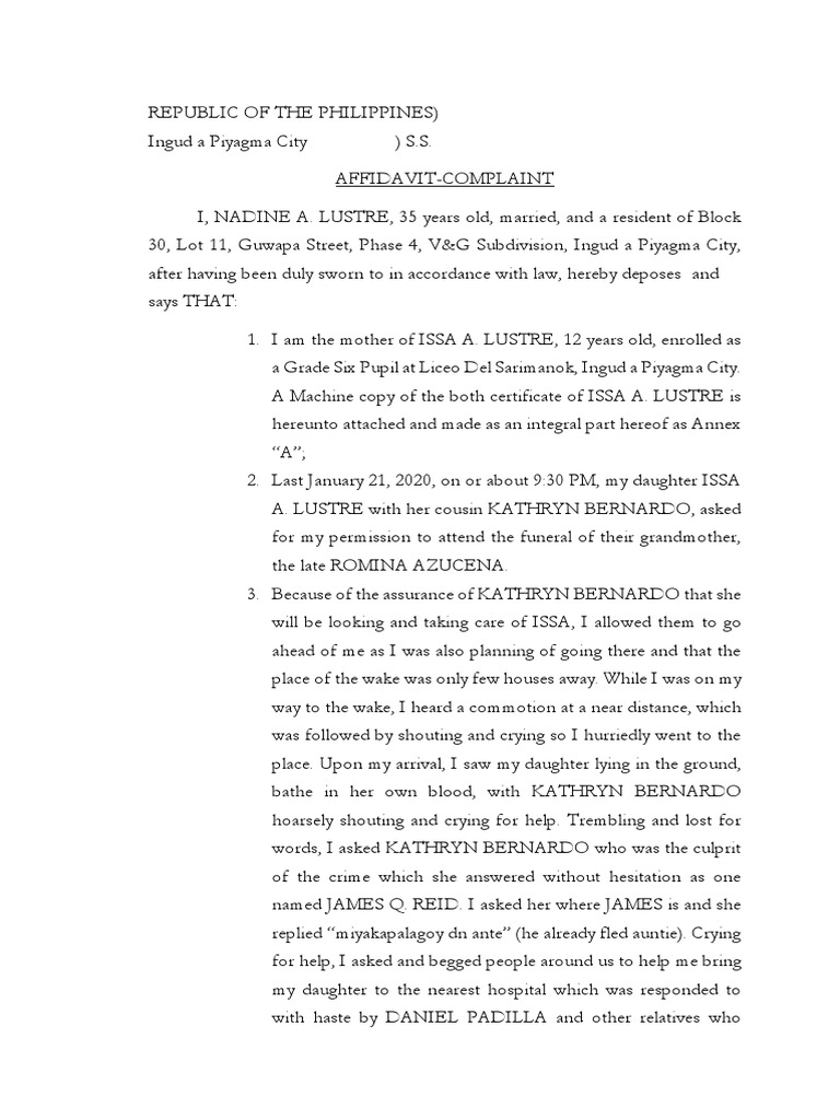 Affid Complaint 1 | Download Free PDF | Affidavit | Common Law