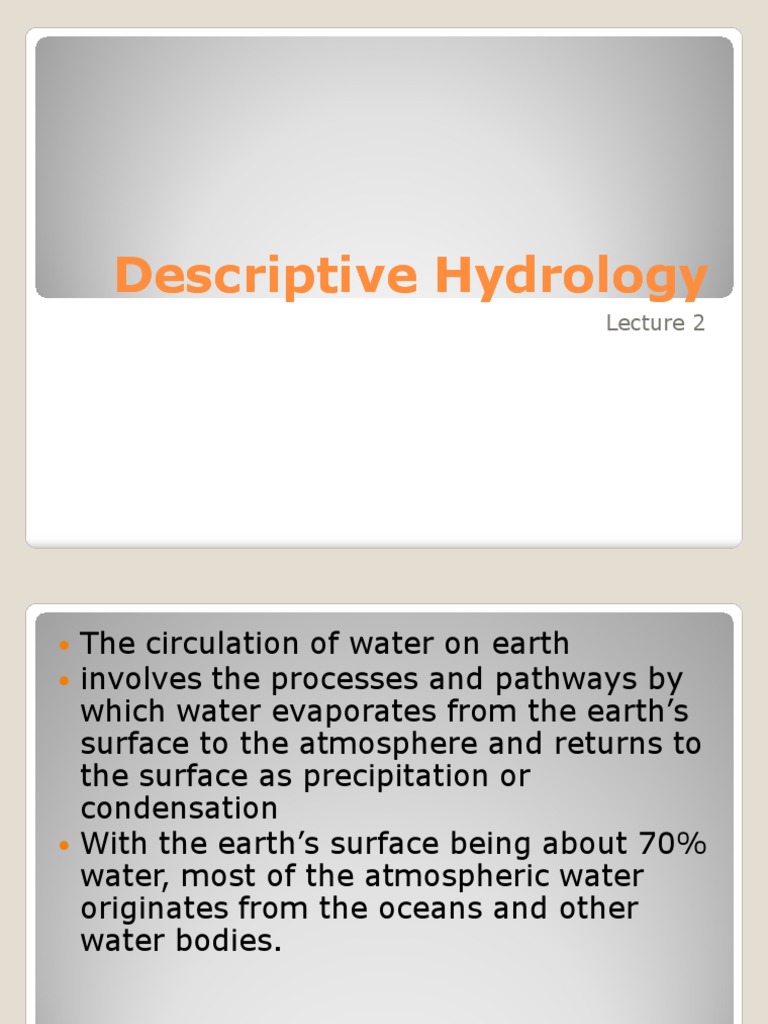 Hydrology PPT 02 | PDF | Precipitation | Rain