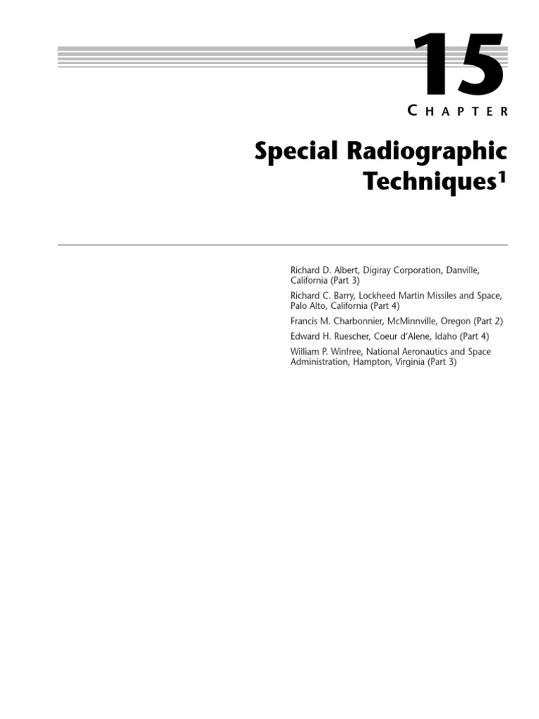 RT15 | PDF | X Ray | Radiography