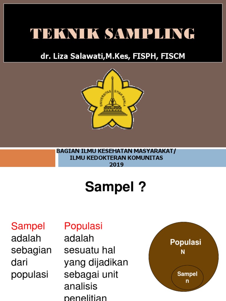 Teknik Sampling | PDF | Pengembangan Diri | Kesehatan Holistik