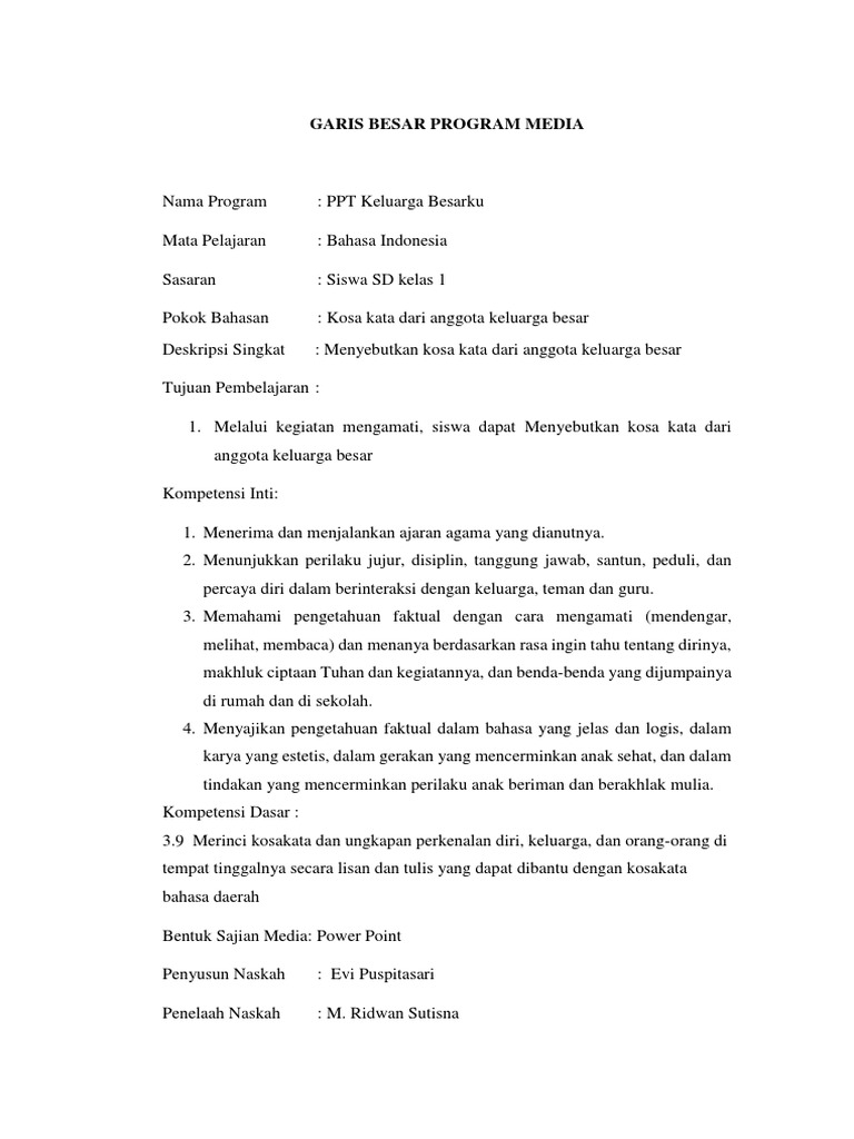 GBPM Keluargaku | PDF