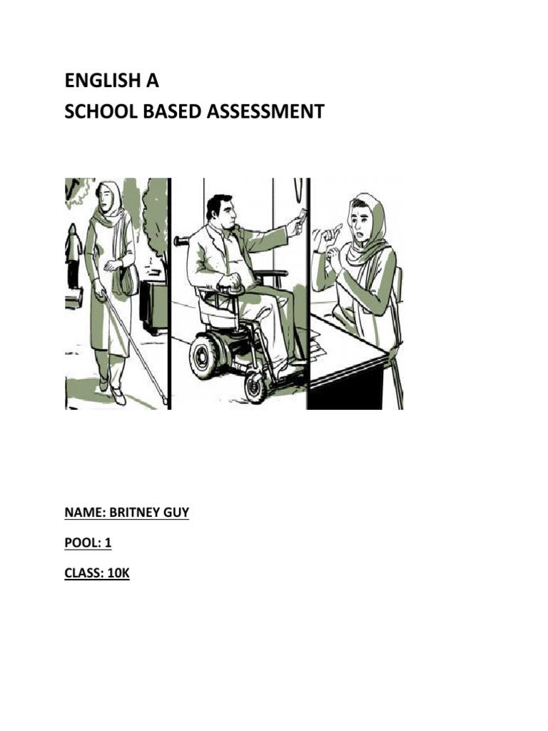 English Sba | PDF | Disability | Communication