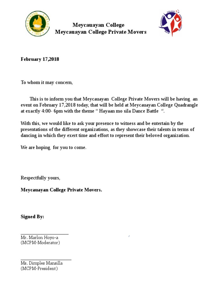 Invitation Letter For Faculty | PDF