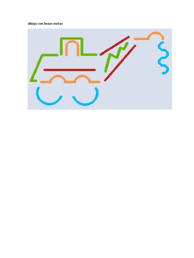 Dibujo Con Lineas Mixtas | PDF