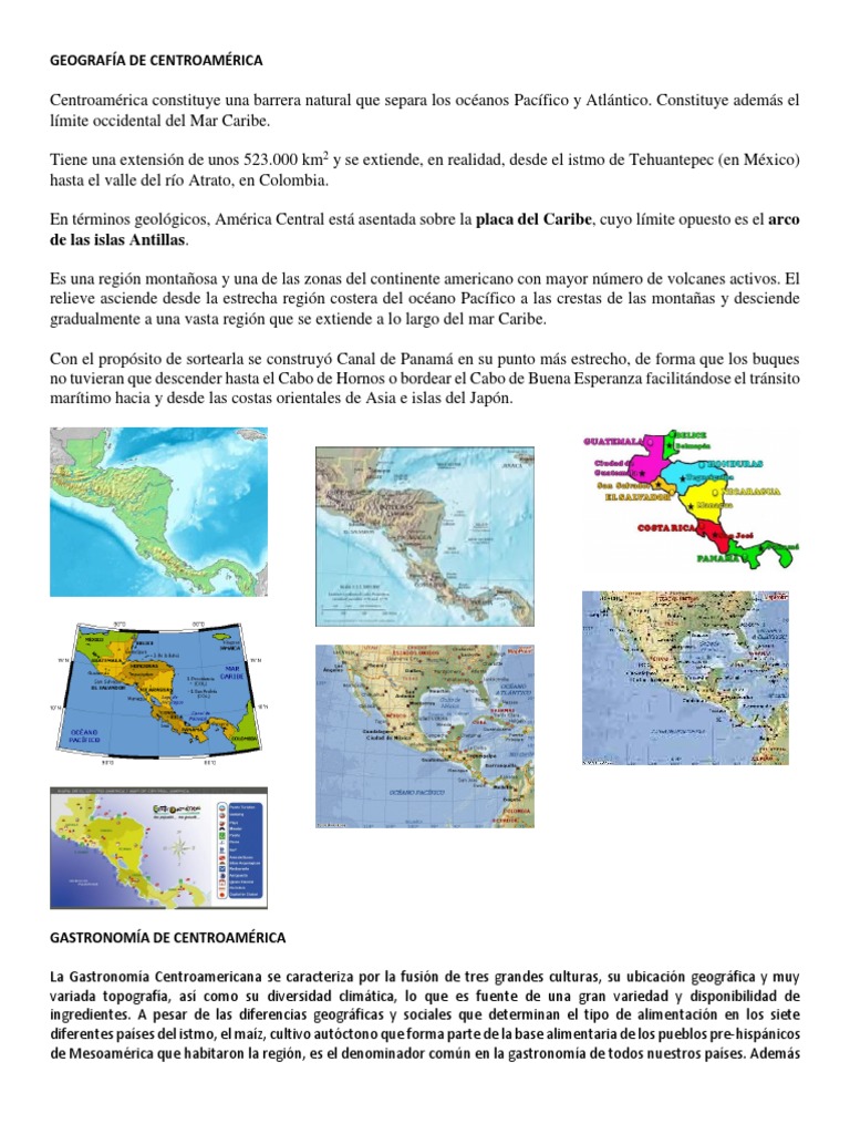 Geografía de Centroamérica | Descargar gratis PDF | Centroamérica ...