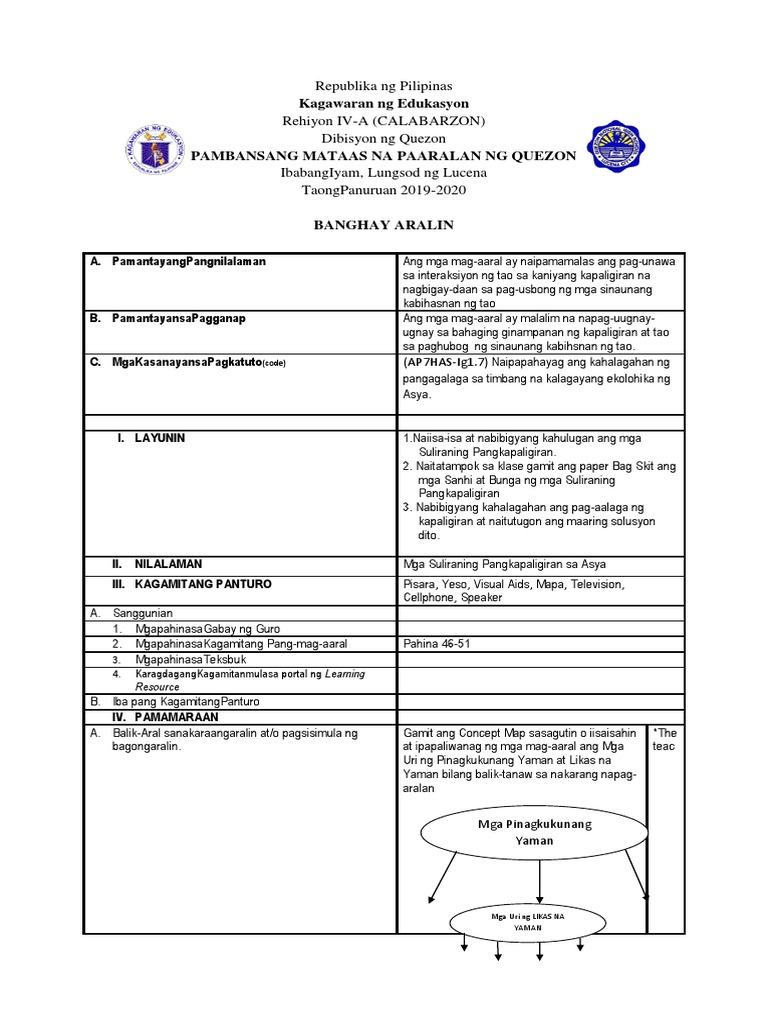 DLP-Mga Suliraning Pangkapaligiran | PDF