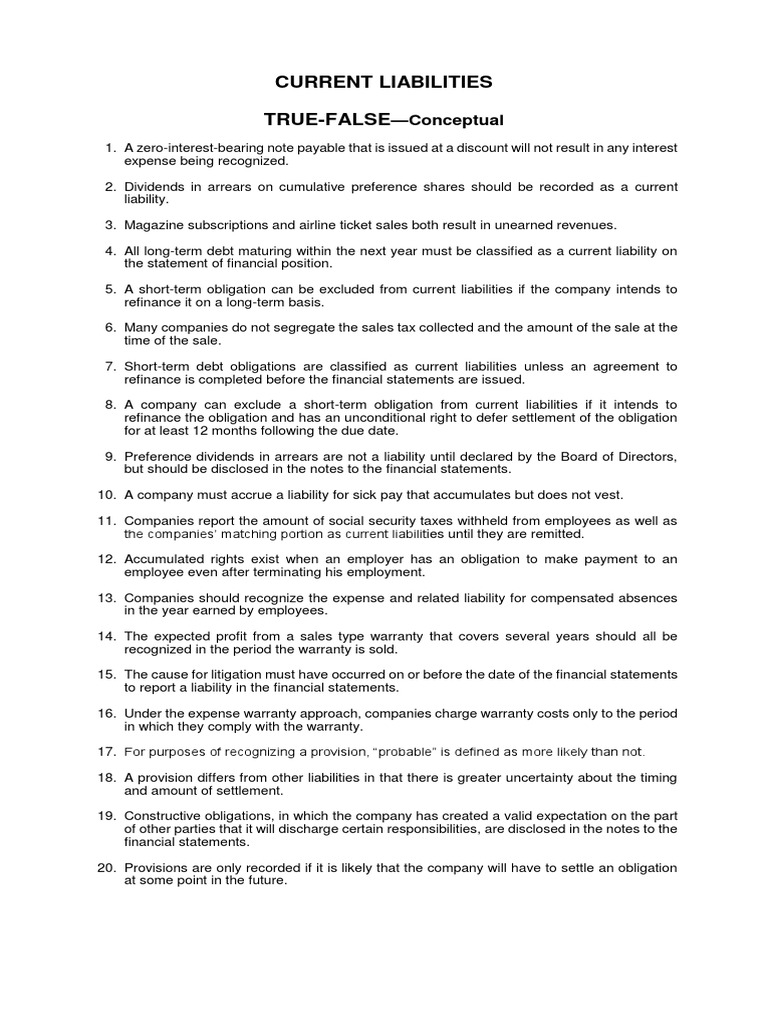 Current Liab | Download Free PDF | Debits And Credits | Accrual