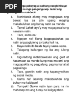 Sawikain at Salawikain Worksheet | PDF