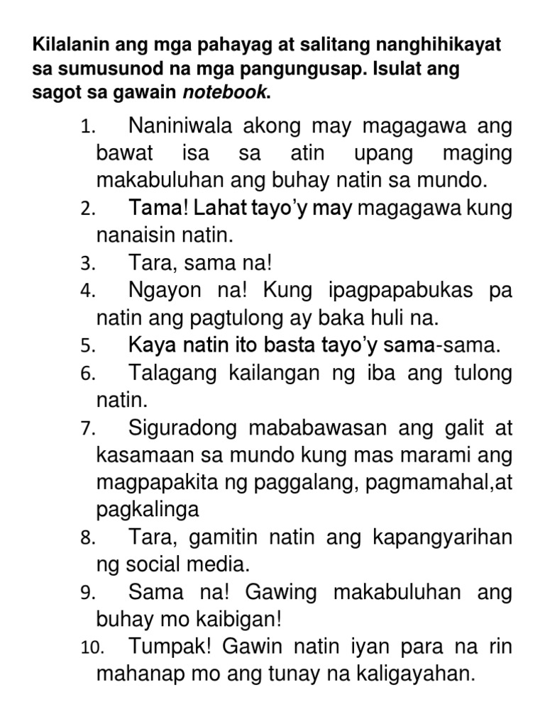Panghihikayat 1 | PDF