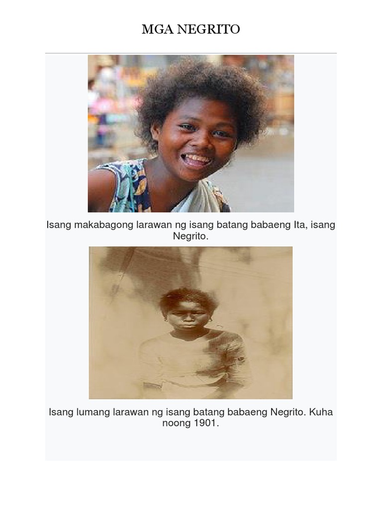 Mga Negrito | PDF