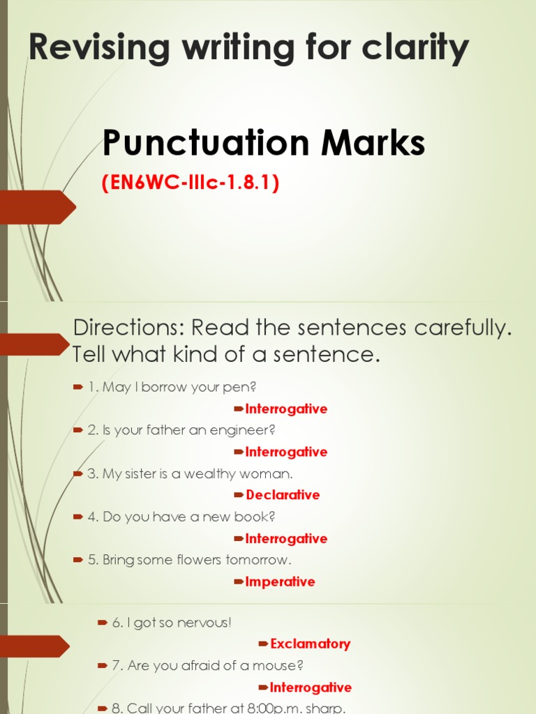 Revise Writing For Clarity | PDF | Punctuation | Grammar